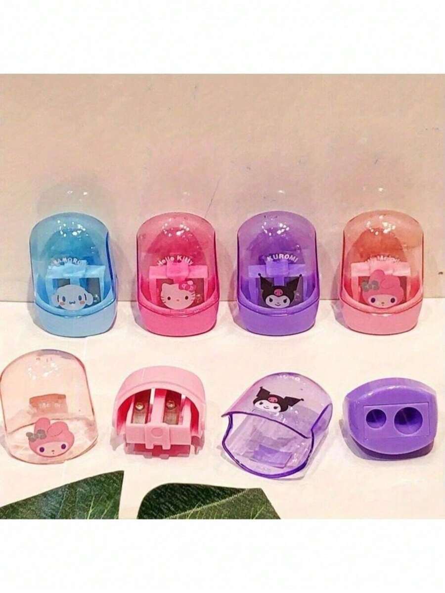 Sanrio Creative Dual Hole Pencil Sharpener, Cartoon Kuromi, My Melody ...