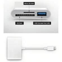 Hot 3-In-1 USB-C Adapter – High-Speed SD/TF Card Reader + USB 3.0 Hub ...