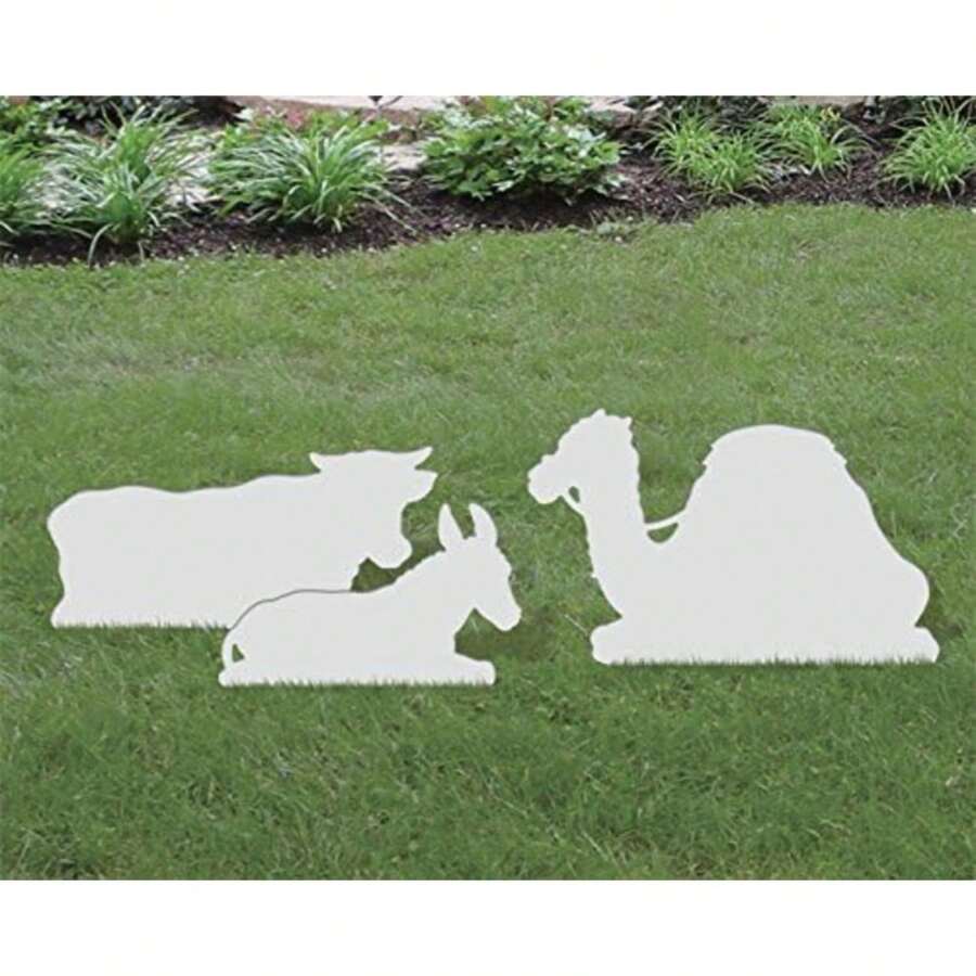 All-Weather Camel, Ox, Donkey Medium Nativity Add-On | SHEIN USA