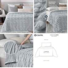 Leoon ESQUIMAL Cobertor Tipo Piel Ultrasuave y Clido, Cobija para ...