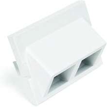 Leviton 2-Port Angled Multimedia Outlet System QuickPort Adapter Module ...