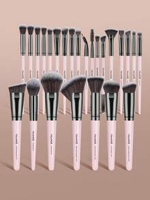 MAANGE 11pcs Soft Makeup Brush Set, Including Powder Brush, Blush Brush ...