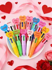 20pcs/Set Multicolor Cartoon Cute Novelty 4-In-1 Ballpoint Pens ...
