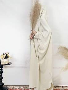 Bata holgada de talla grande para mujer, de unicolor, estilo europeo ...