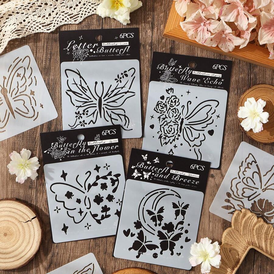 Butterfly Dream Handmade Poster Template, Hollow Template, Cross-Border ...