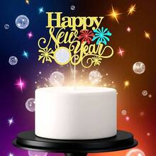 Happy New Year 2026 Cake Topper, 2026 New Year's Eve Theme Party, Hello ...