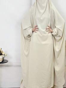 Bata holgada de talla grande para mujer, de unicolor, estilo europeo ...