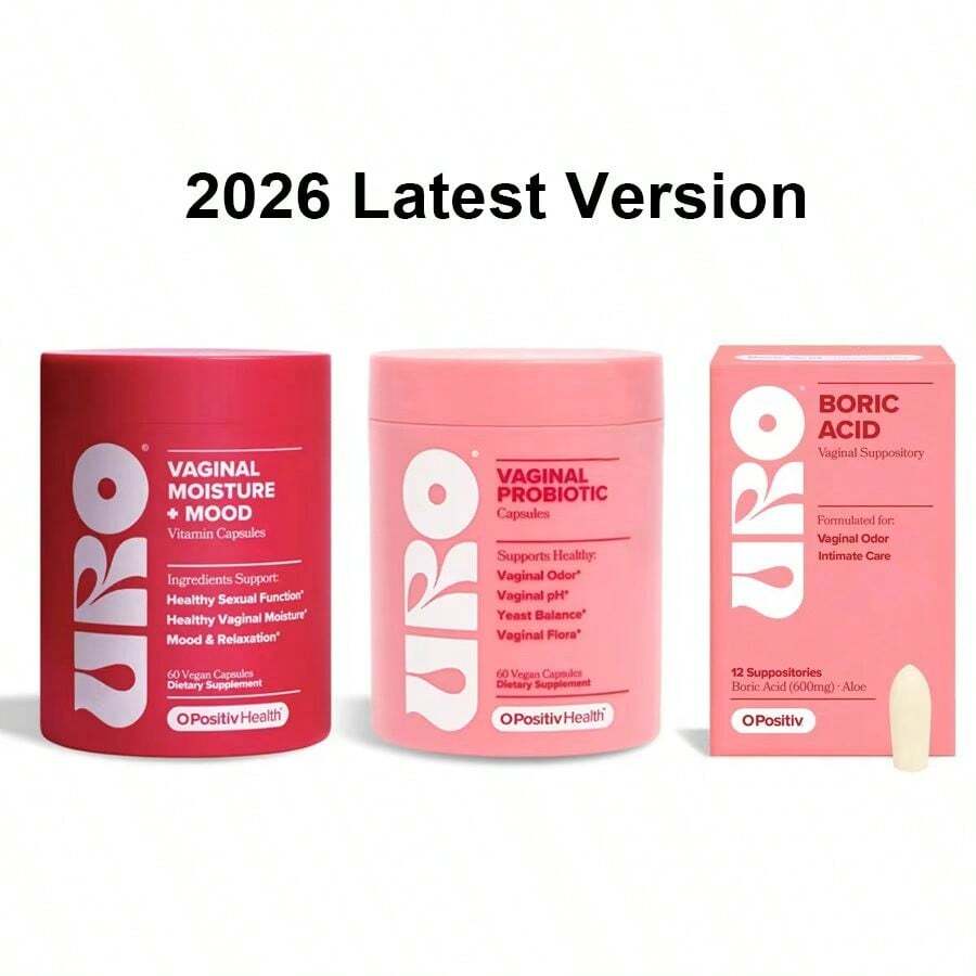 2026 URR Feminine Care Kit: Probiotics + Moisture/Mood Caps + Boric ...
