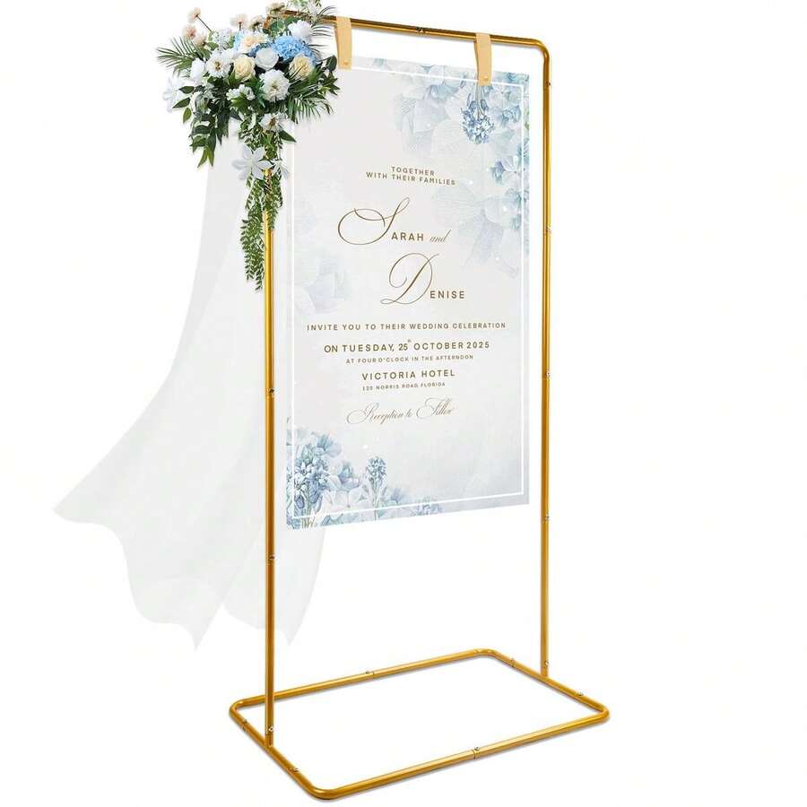 Wedding Welcome Sign Stand,31"X 20"X 68" Heavy Duty Easel Stand For ...