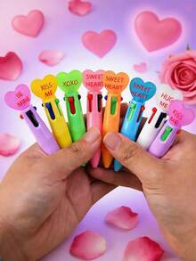 20pcs/Set Multicolor Cartoon Cute Novelty 4-In-1 Ballpoint Pens ...