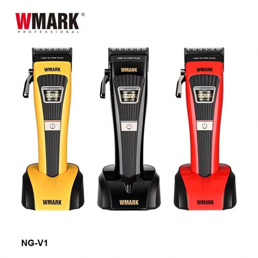 WMARK Professioneller Rotations-Elektrohaarschneider mit Ladestation ...