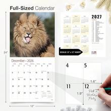 Calendario de pared 2026 de Leones de RED EMBER de 12 meses | Papel ...