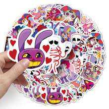 54pcs Digital Circus Anime Stickers, Cartoon Character Decals For ...