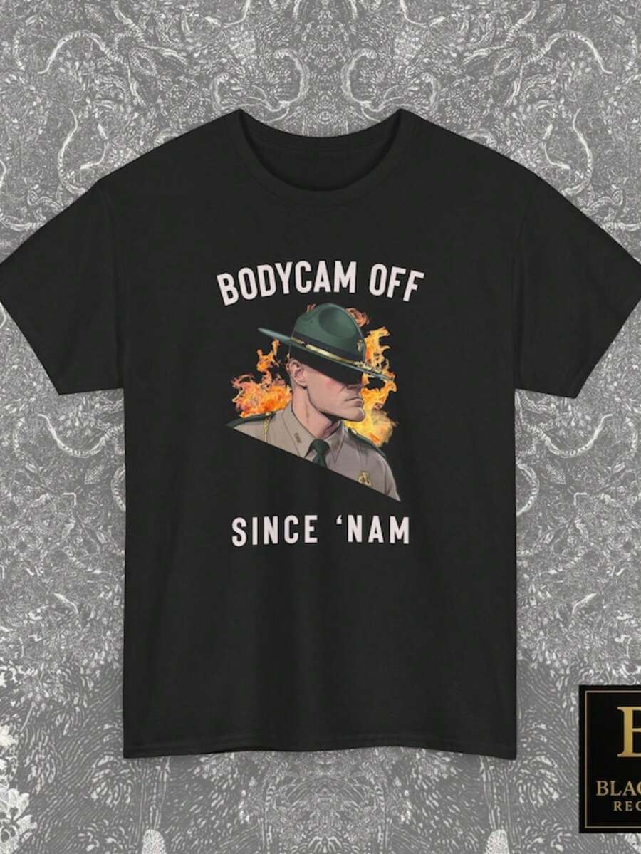 Funny Shirt Sergent Cassius Thundercock Bodycam Off Meme Gift, State ...