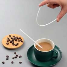 100pcs Triple Hole Coffee Straws Disposable Straws Pointed Tip Hot ...