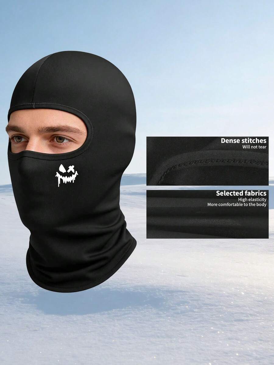 2pcs/3pcs/Multi-Pack Unisex Solid Color & Printed Balaclava Headwear ...