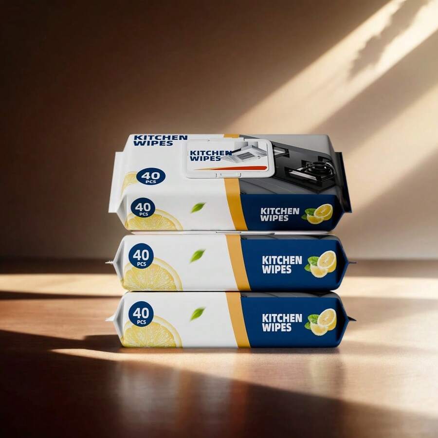 40-Sheet Kitchen Cleaning Wipes - Powerful Oil Stain Remover | SHEIN USA