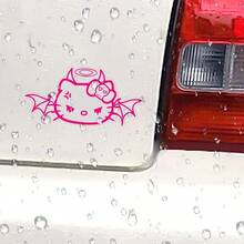Sanrio Adesivo de Carro Hellokitty Demônio - Decoração Fofa de Janela ...