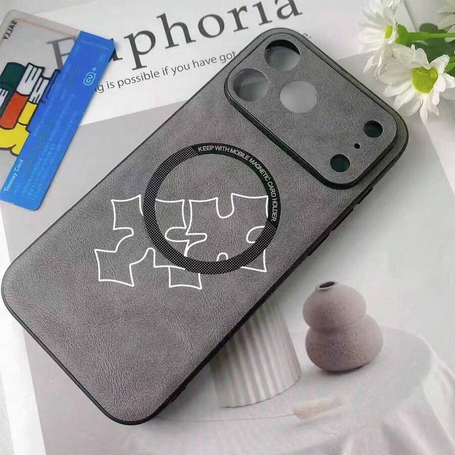 This Phone Case Features A Minimalist Line Puzzle Pattern, Geometric ...