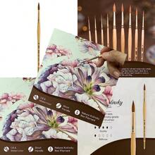 7200S-10 Sier Koliy Round Paintbrush For Oil Acrylic Watercolour Gouache Inks And Dyes Size 10 ...