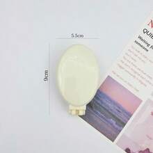 1pc Foldable Comb - Cream Color, Portable With Built-In Mirror Foldable ...