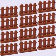 Set de 12 piezas de bloques de construcción - Arco y cerca de jardín de ...