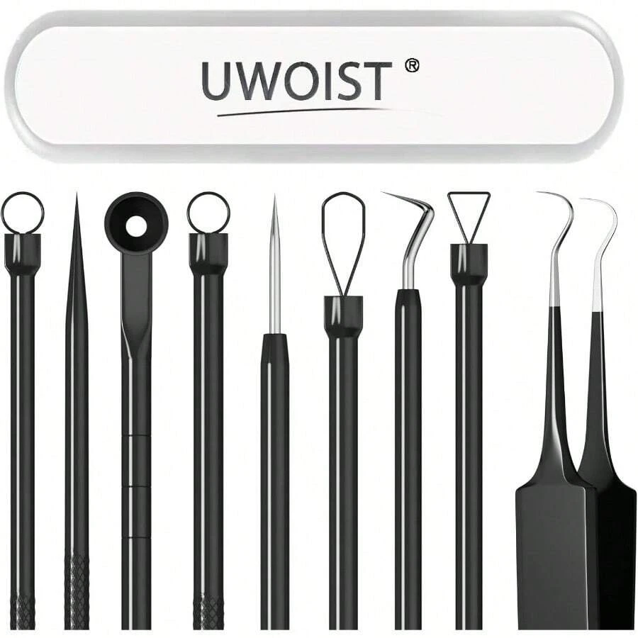 Blackhead Remover Tools Pimple Popper Kit, Comedones Extractor Acne ...