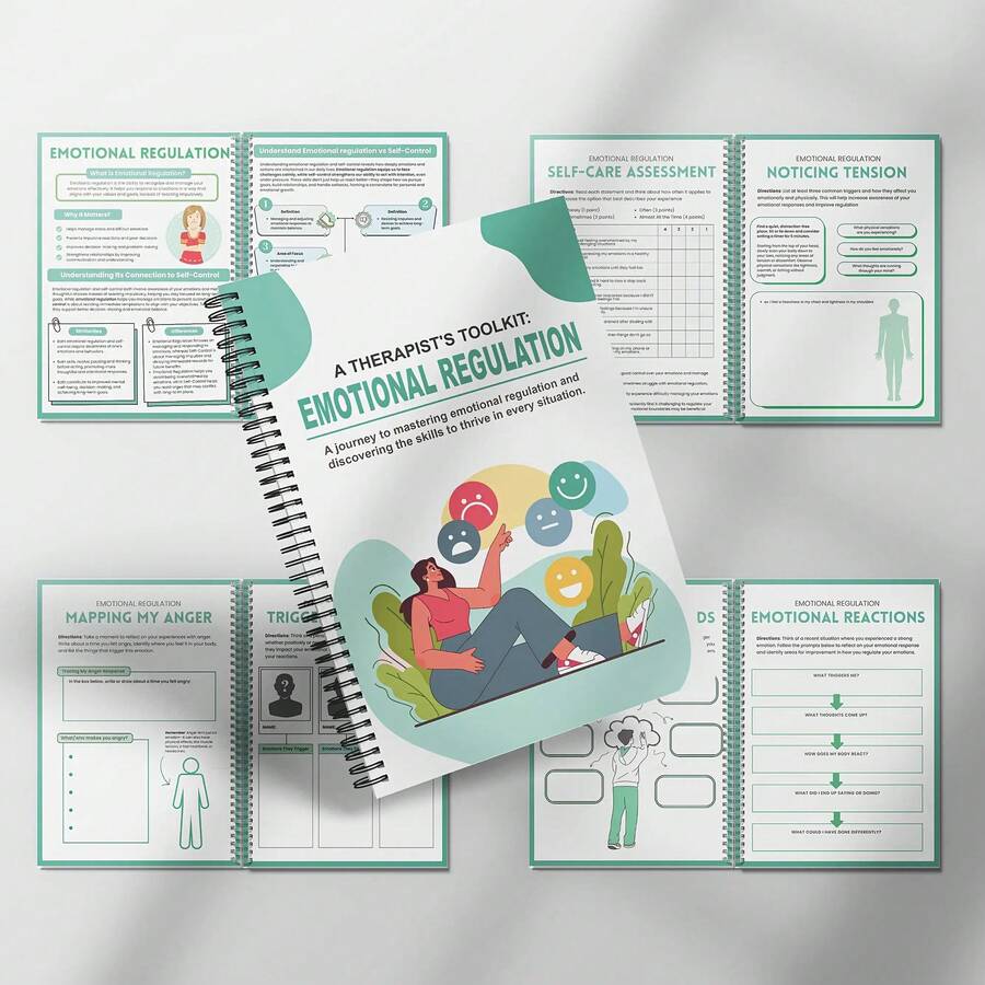 Emotional Regulation, Emotional Management Workbook Super Set ...