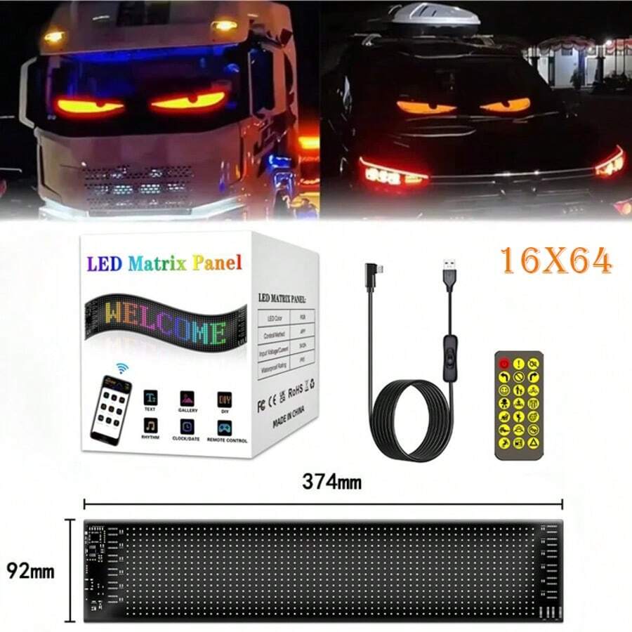 RGB LED Auto Anzeige Animation LED Matrix Pixel Panel DIY ...