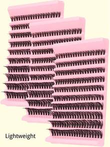 200 Cluster D-DD Curl, Premium Eyelash Extension Kit - 40D - Home DIY ...