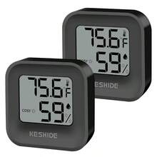 Digital Hygrometer Thermometer Room Temperature Humidity Meter Indoor ...