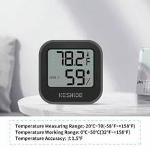 Digital Hygrometer Thermometer Room Temperature Humidity Meter Indoor ...