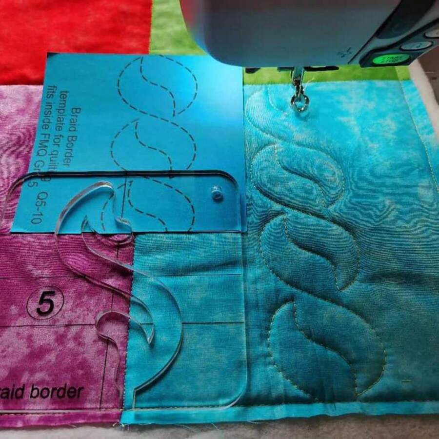 HONEYSEW Free Motion Quilting Template Series 5 With Quilting Frame For ...