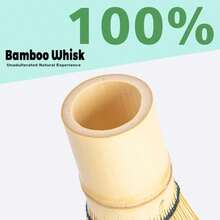 Traditional Japanese Matcha Whisk 100-Prong Handcrafted Bamboo Chasen ...