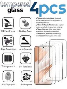 4pcs Screen Protector, Compatible With Xiaomi/Redmi/Apple Phones - 11T ...