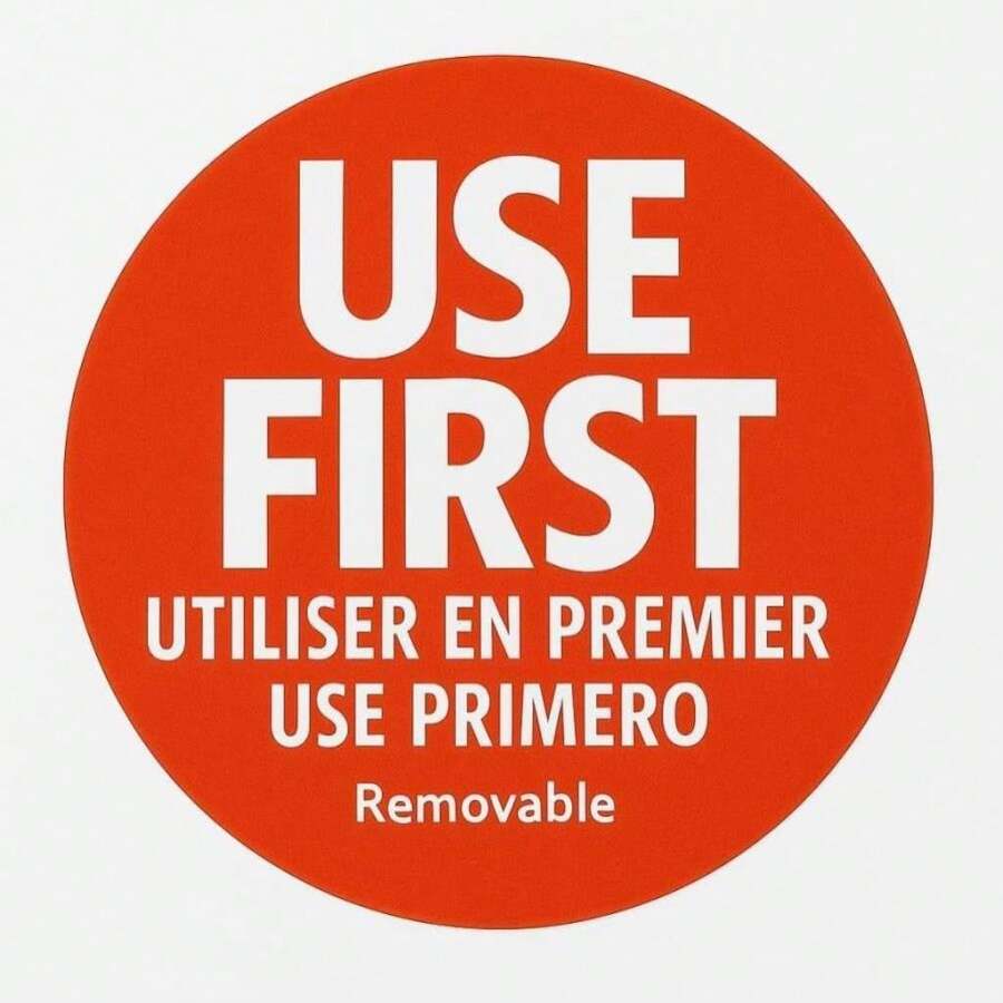 DREAM ART USE First Trilingual Removable Label 15 Inch Total 500 Labels ...