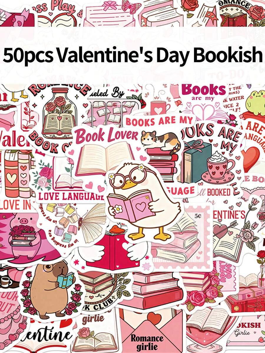 50 pezzi di adesivi a tema San Valentino per decorare custodie per ...