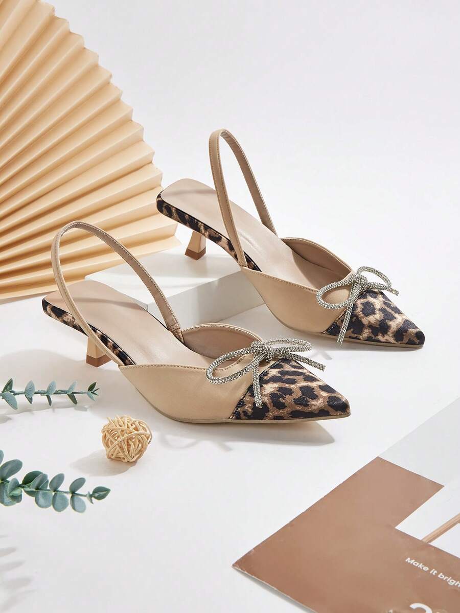 Women's 2026 New Bowknot Pointed Toe High Heels (Asymmetrical Cut ...