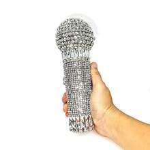 Stylish Microphone Shape Rhinestone Clutch Purse For Women Cocktail ...
