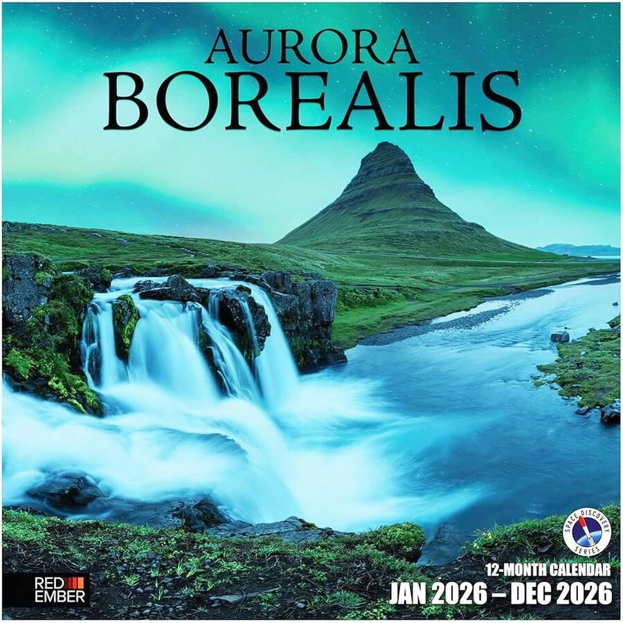 RED EMBER Aurora Borealis 2026 Wall Calendar 12 Month | Thick & Sturdy ...