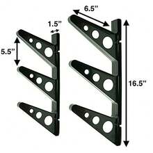 Heavy-Duty Plastic Ski Wall Mount With 3 Floating Shelves, To Install ...