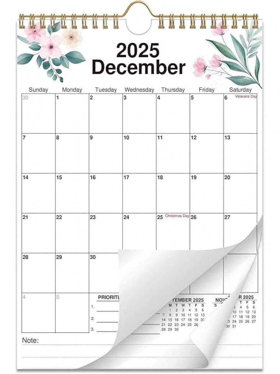 2026 Wall Calendar, Monthly Planner From September 2025 To December ...