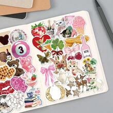 50 piezas de pegatinas de la serie Pink Pinterest para laptop, guitarra ...