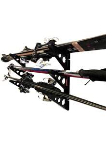 Heavy-Duty Plastic Ski Wall Mount With 3 Floating Shelves, To Install ...