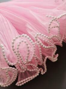 2pcs Crinkle Pearl Floral Wrapping Paper, Crinkle Pearl Organza Flower ...