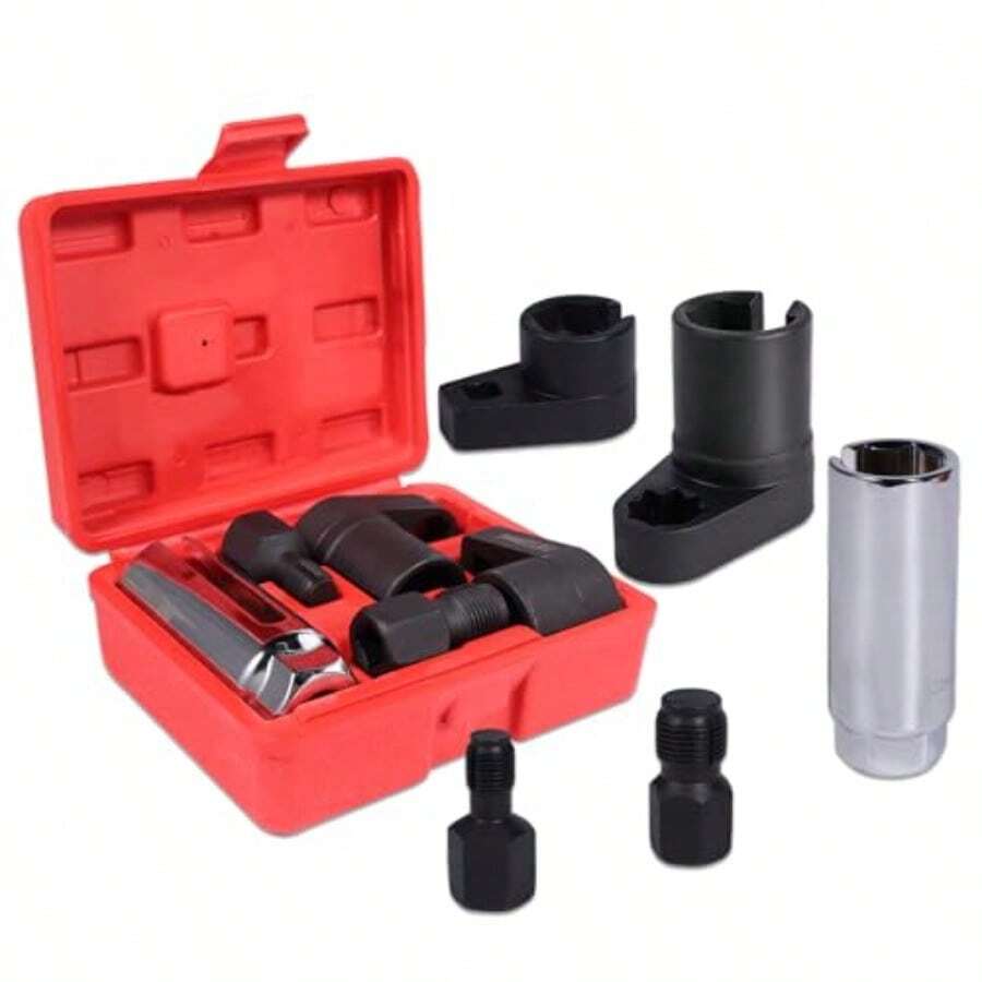 New 5-Piece Forged O2 Oxygen Sensor Socket And Tead Chaser Set ...