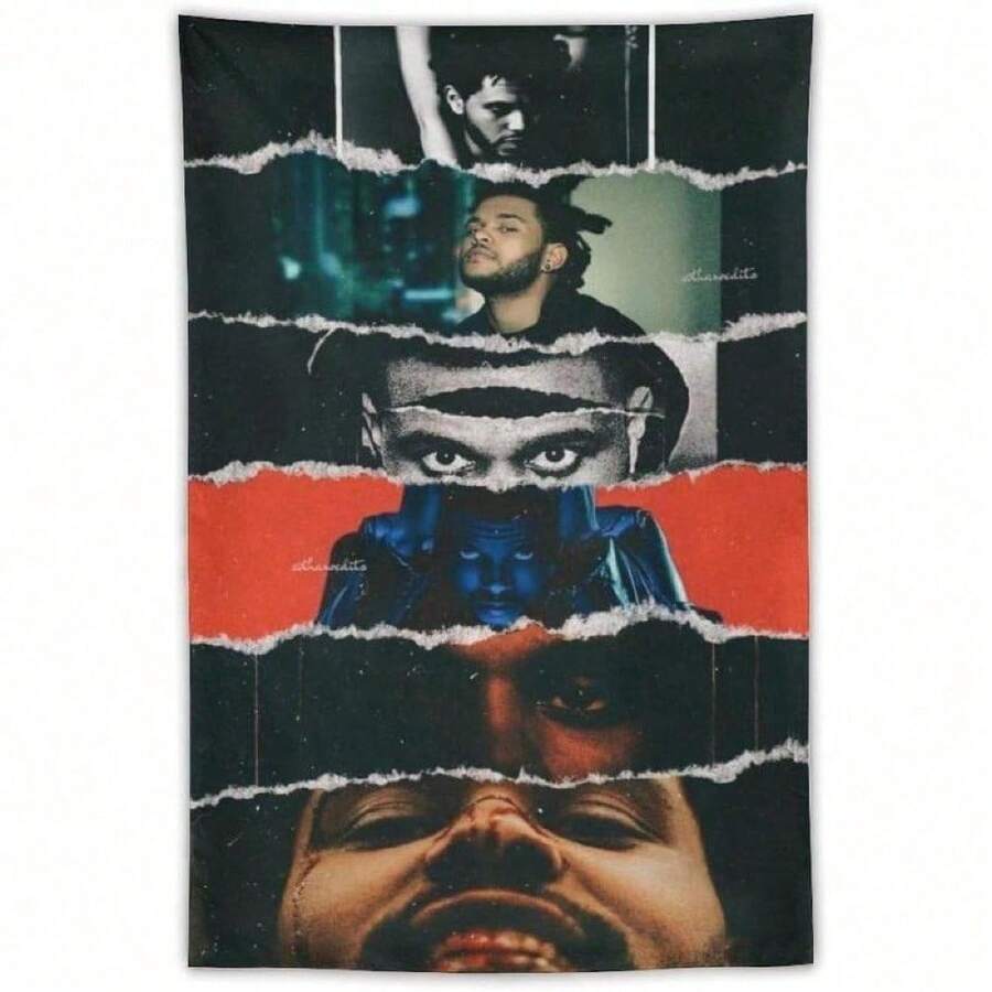 The Singer Hip Hop Weeknd Rapper Tapestry Flag For Home College Dorm ...