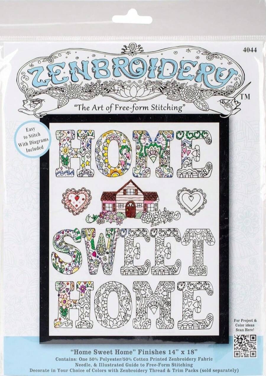 Home Sweet Home Zenbroidery Kit | SHEIN USA