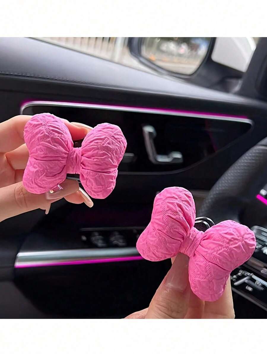 2 piezas Ganchos para coche con forma de lazo, colgadores adhesivos de ...