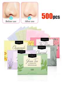 500/100pcs Portable Oil Blotting Paper, Face Oil Absorbing Sheets ...